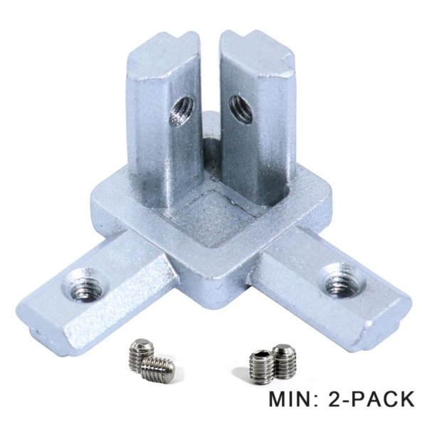 3-Way End Corner Bracket Connector Aluminum - Lancer3D-3D Printer Egypt ... 3-Way End Corner Bracket Connector Aluminum - Lancer3D-3D Printer Egypt ...